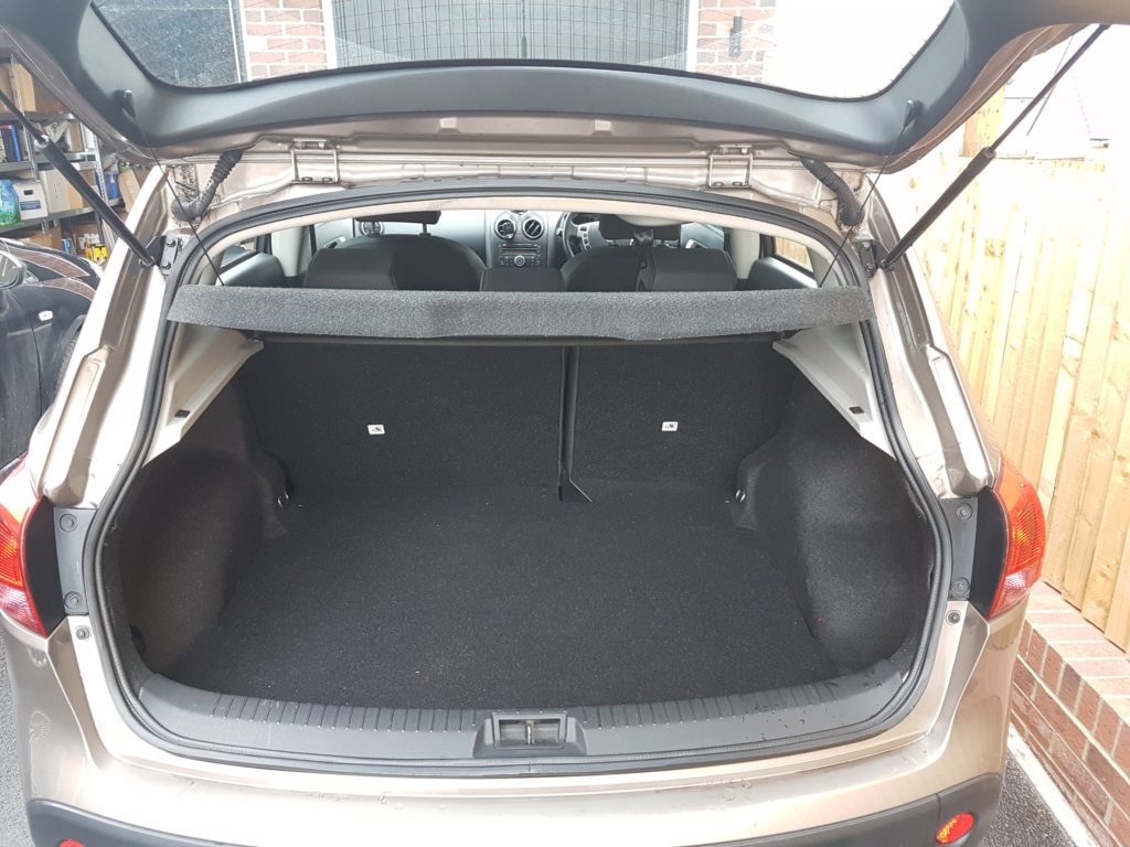 Nissan Qashqai Boot Space Suitcases