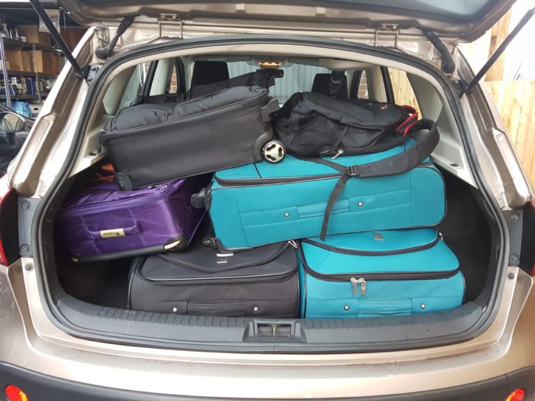 Nissan Qashqai Boot Space Suitcases